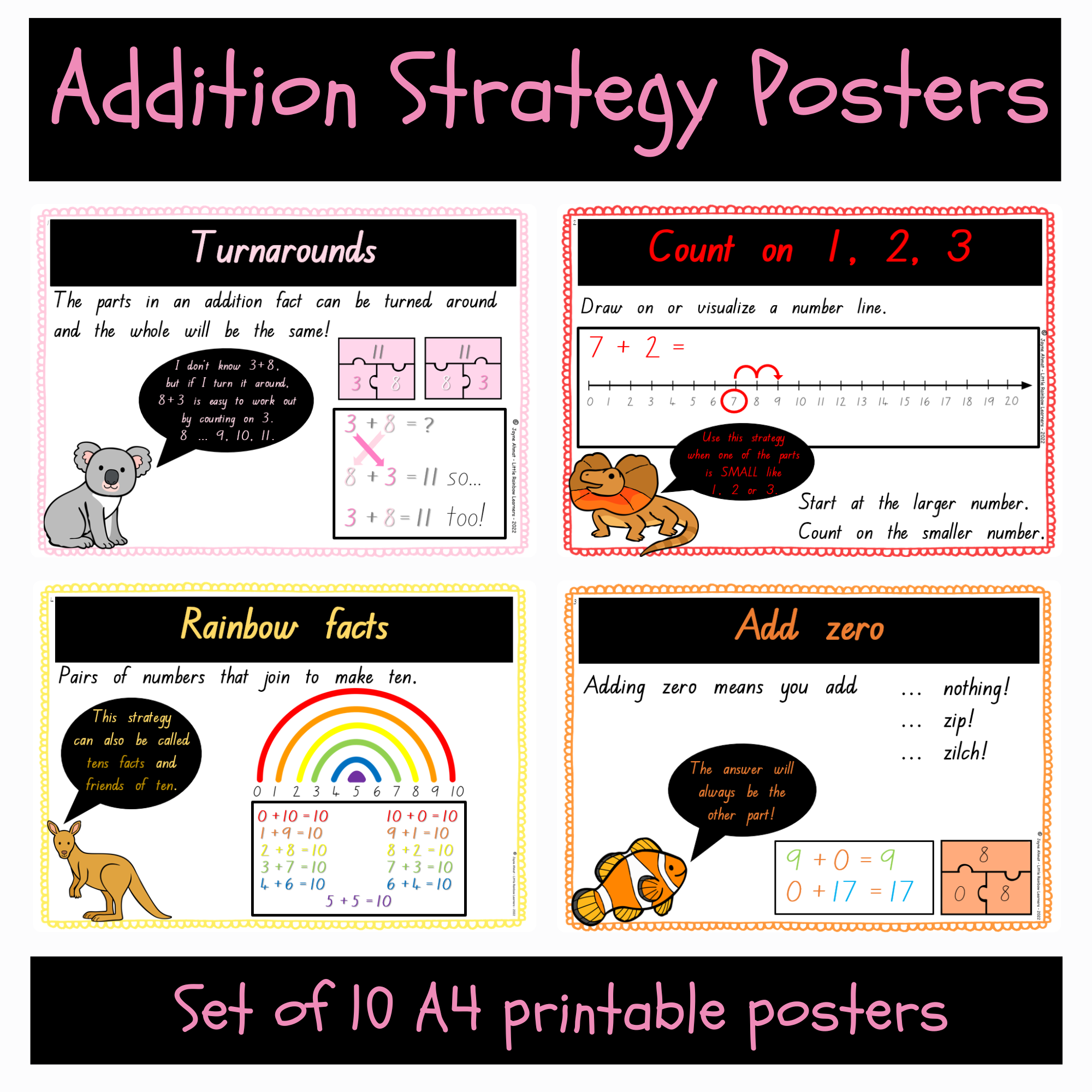 4 tips to teach mental addition strategies Year 3 - Little Rainbow Learners
